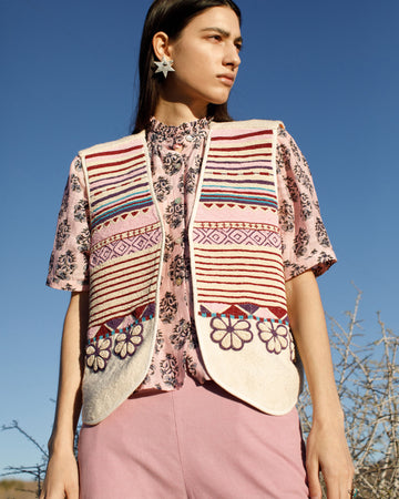 Arizona Lilac Beaded Vest