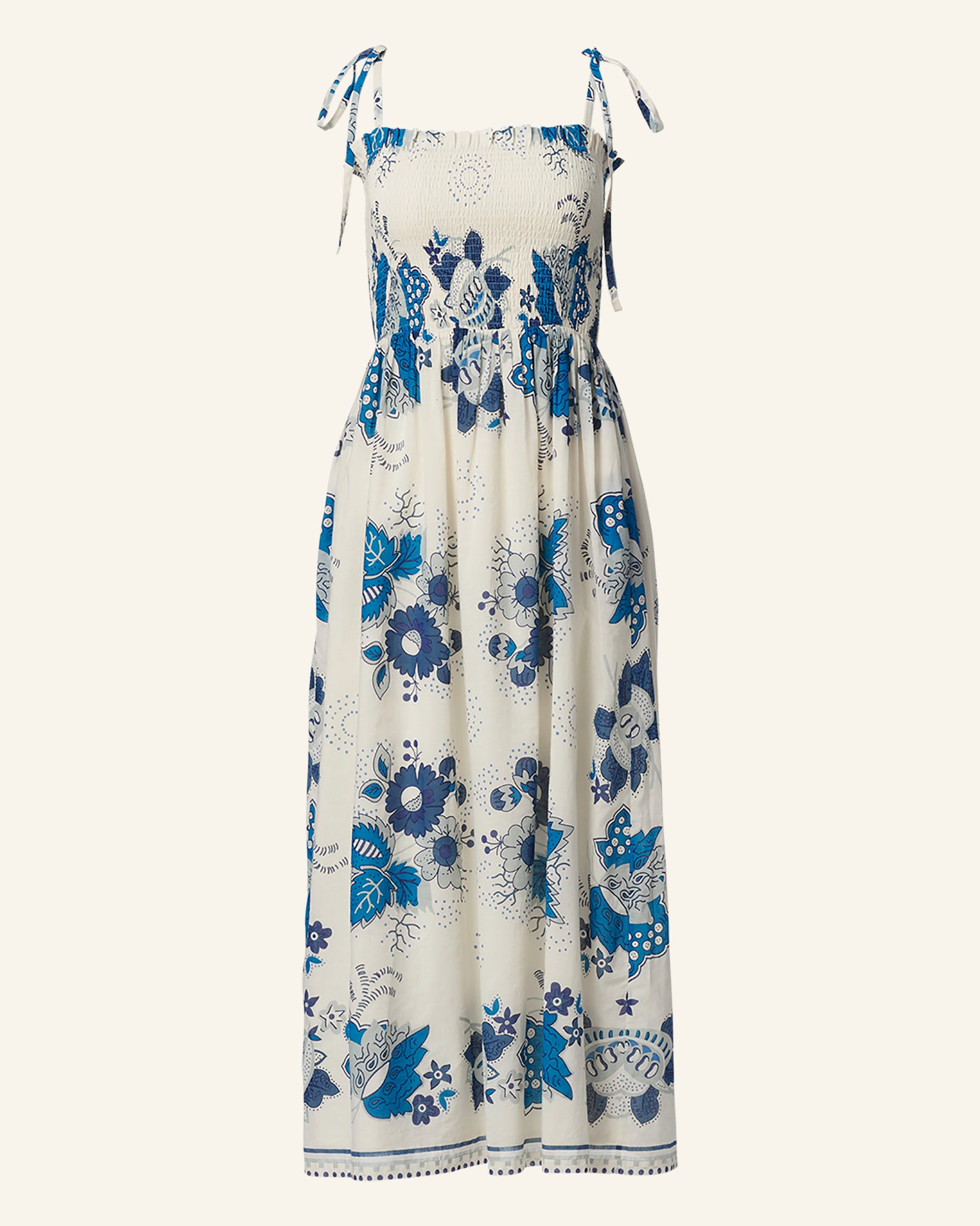 Kaia Blue China Panel Dress