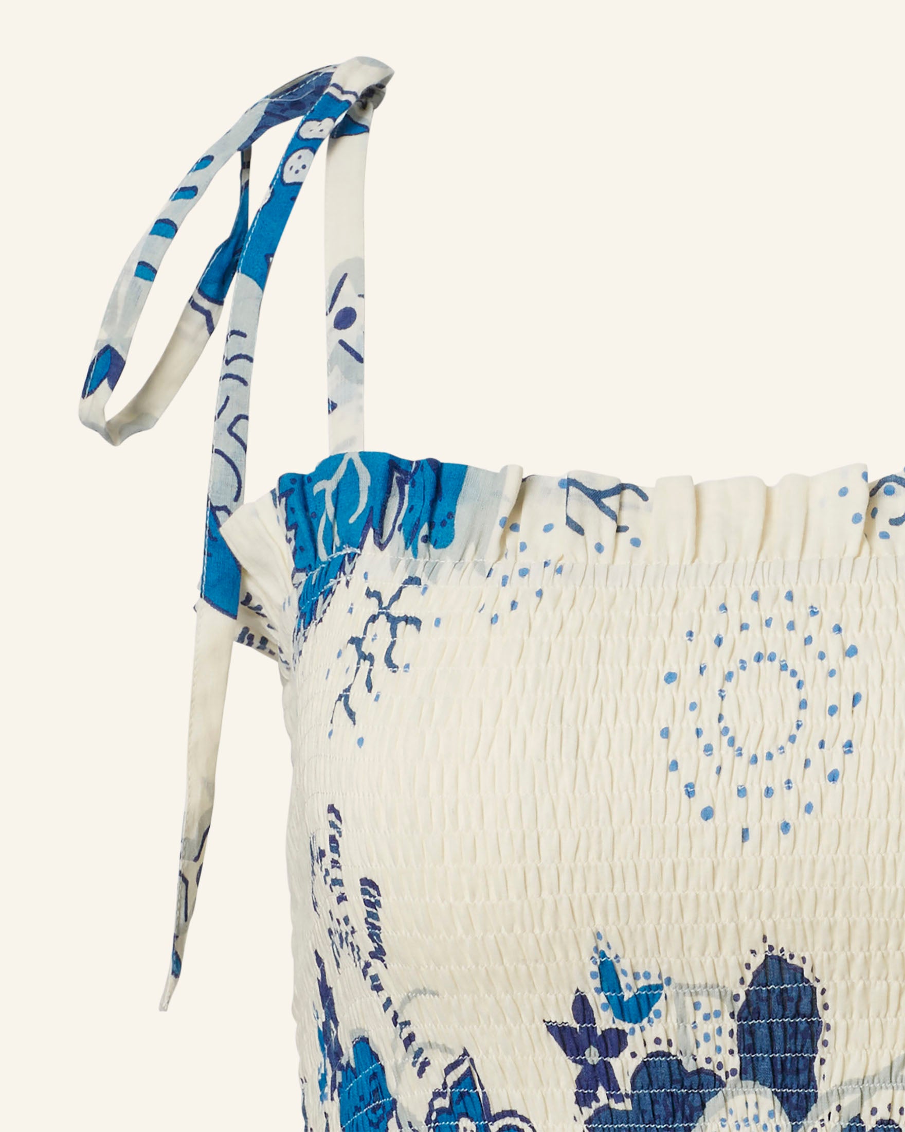 Kaia Blue China Panel Dress