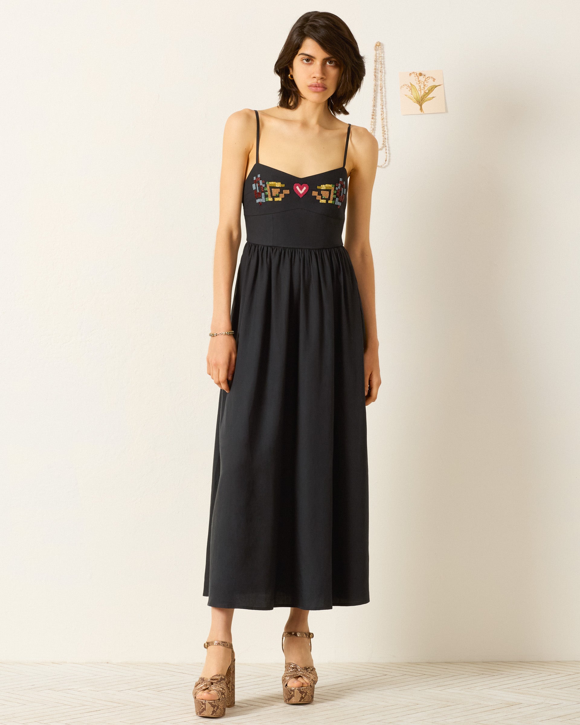 Autumn Abstract Bloom Dress