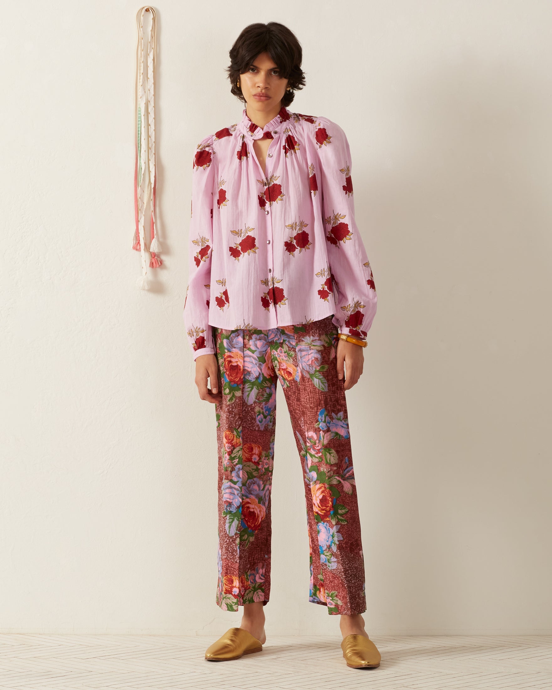 Annabel Ruby Rosette Shirt
