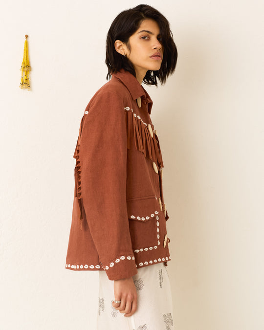 Jude Redwood Cowrie Jacket